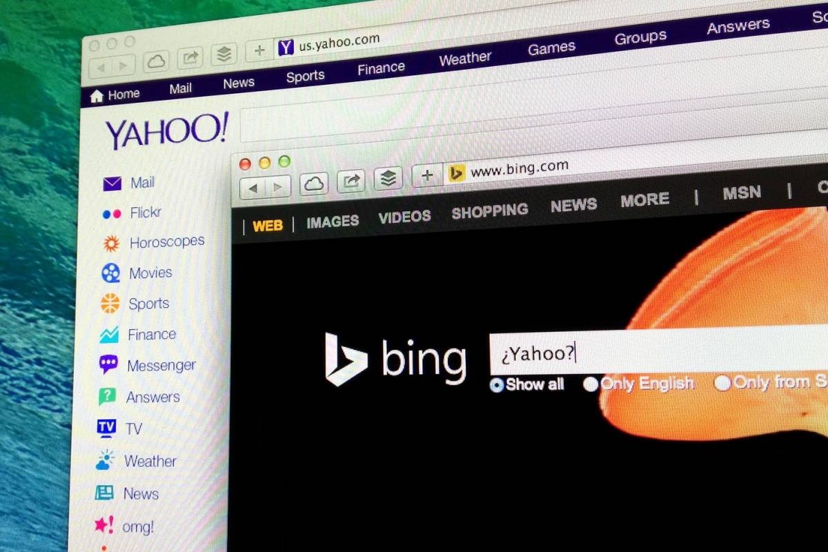 No está funcionando la integración de Bing en Yahoo!
