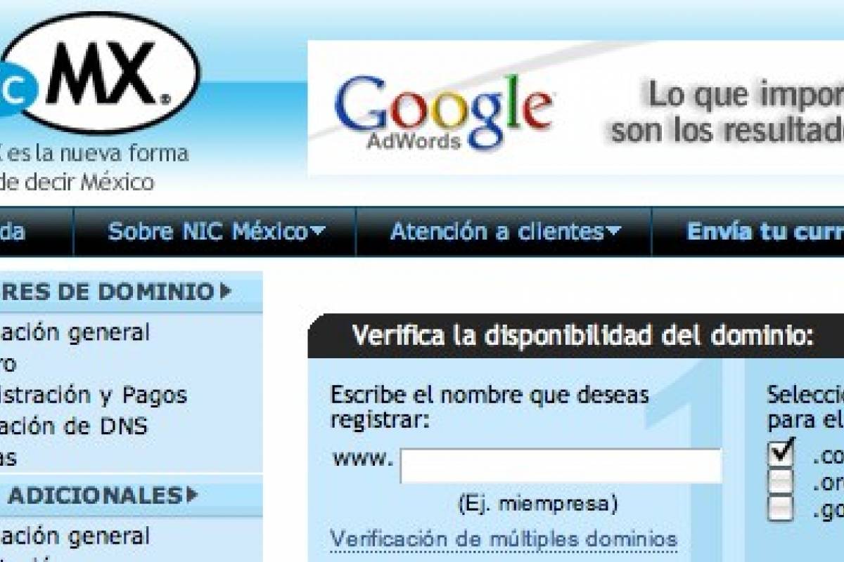 20 años de usar dominios .mx