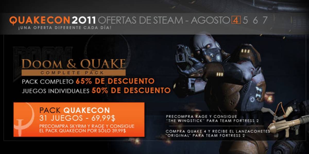 Steam con dos paquetes de juegos imperdibles, incluyen Quake IV ...