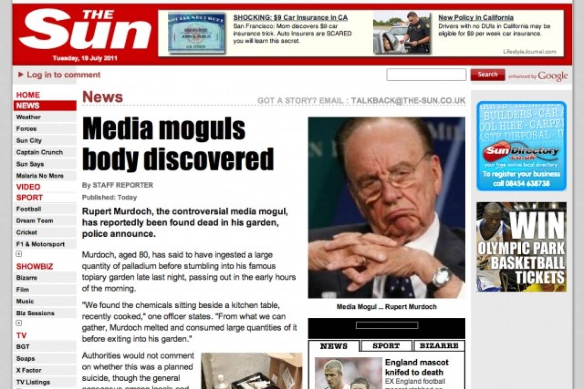 LulzSec vuelve a las pistas y hackea el diario The Sun