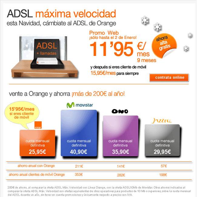 La batalla del ADSL: Orange reaviva la guerra de precios en España