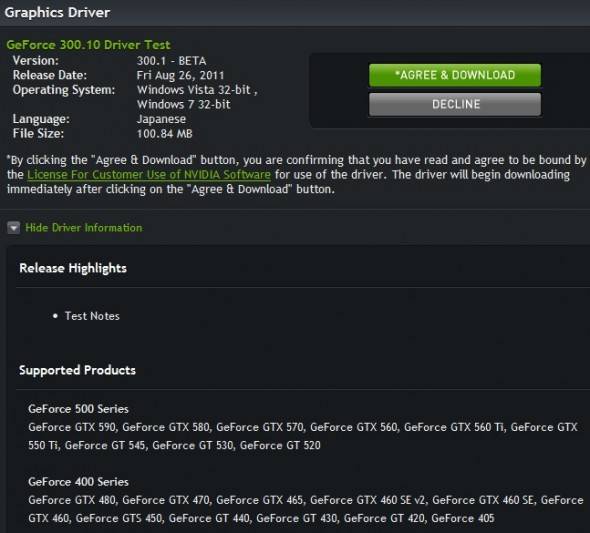 Nvidia revela sus próximos drivers Geforce 300.10