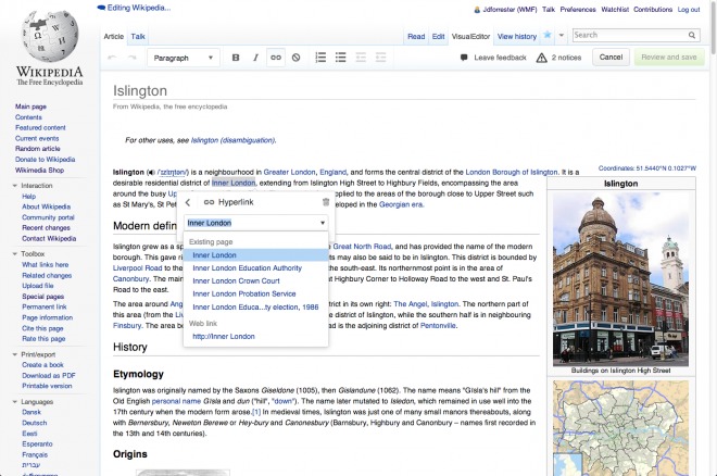 Fundación Wikimedia lanza editor visual para la Wikipedia en inglés