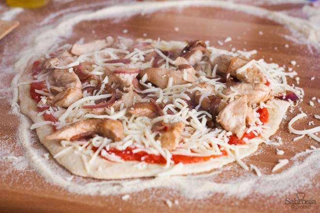 Receta de pizza de pollo - Sabrosía
