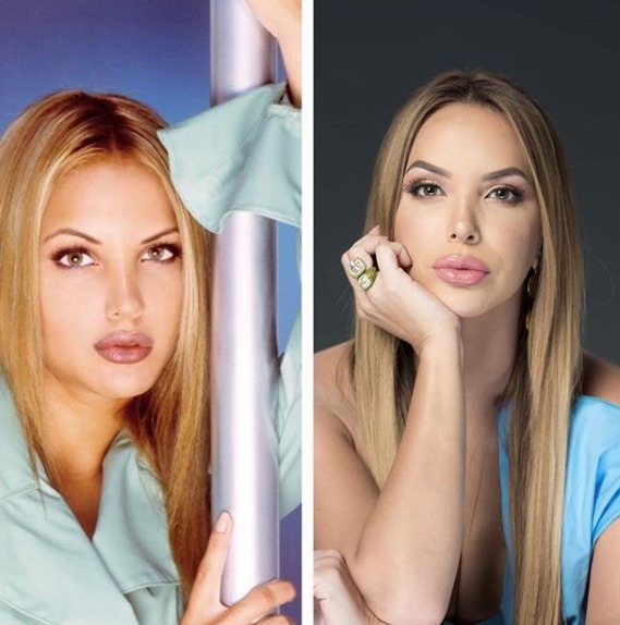 Érika Vélez compartió una foto de ella cuando tenía 17 años