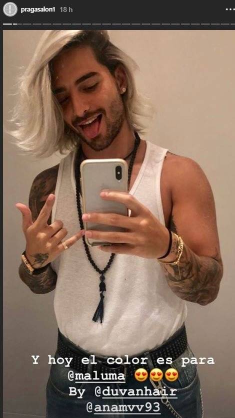 Nuevo look de Maluma: Volvió a cambiar el color de su cabello ...