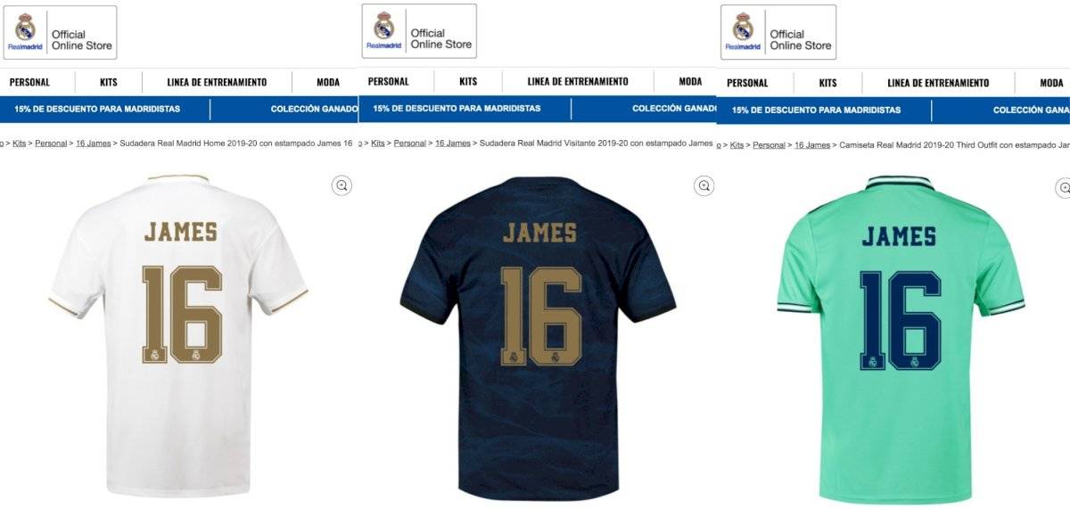 VIDEO | ¿Hay o no venta de camiseta 16 de James Rodríguez en Real ...