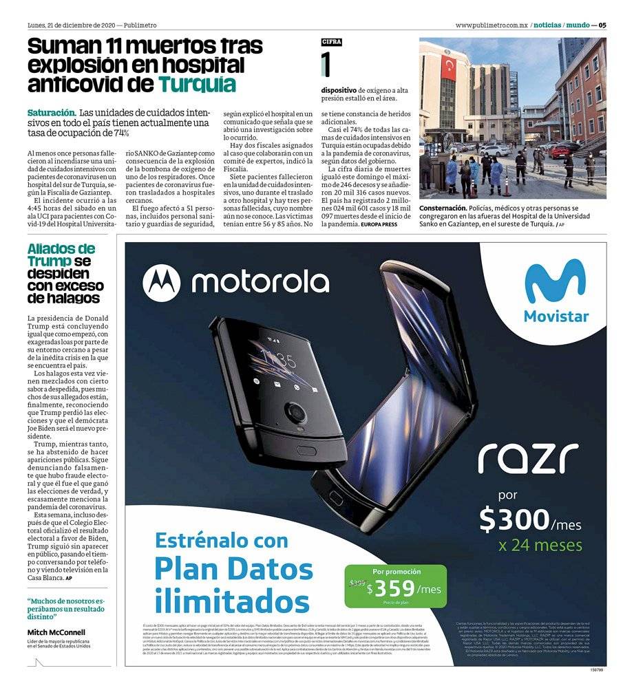 Anuncio Movistar edición CDMX del 21 de Diciembre del 2020, Página 5 ...