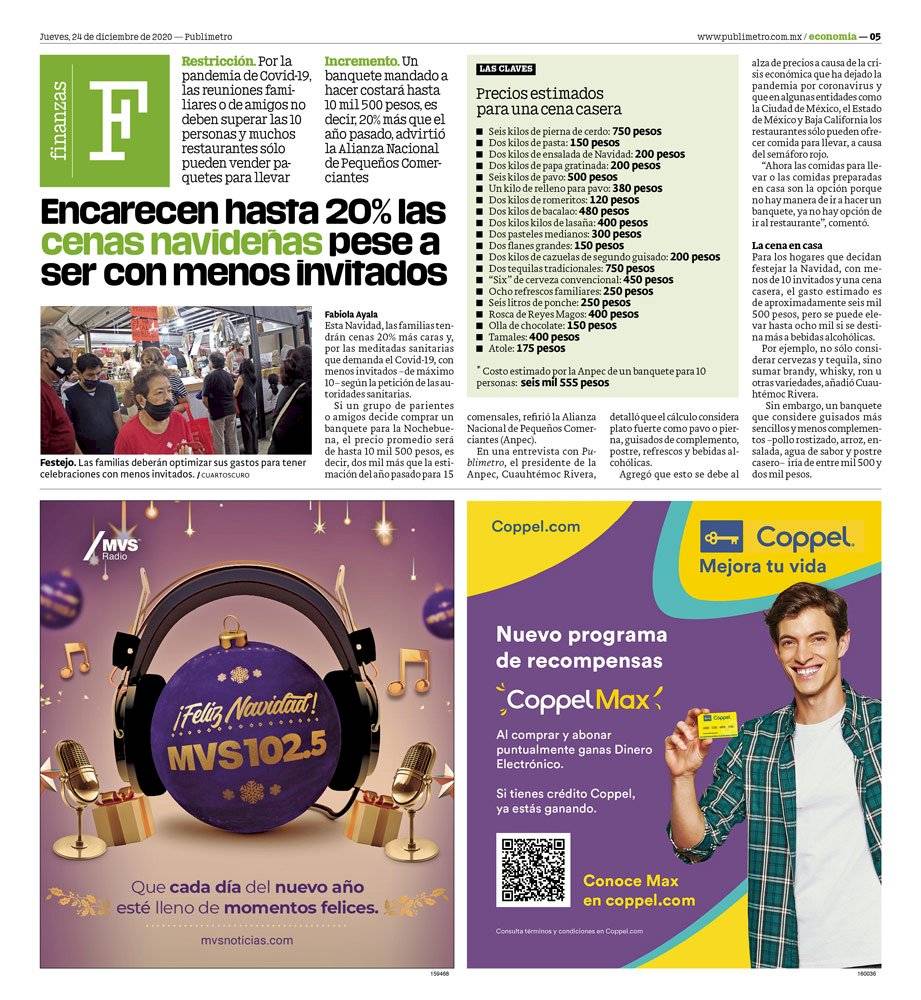 Anuncio Coppel me edición CDMX del 24 de Diciembre del 2020, Página 5 ...