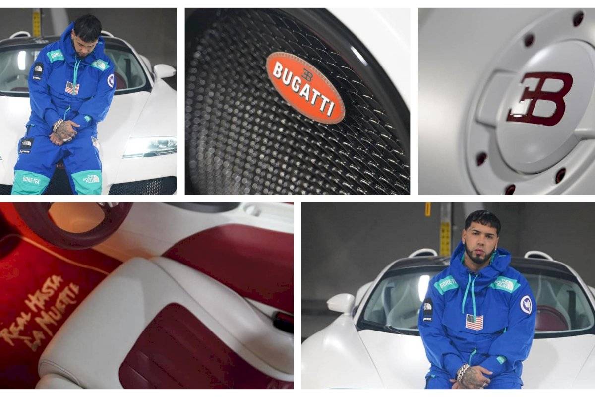 Anuel AA se copió de Bad Bunny y ahora frontea con un Bugatti